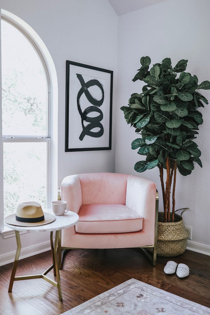 Modern Master Bedroom Reading Nook with Walmart Furniture - Life By Lee